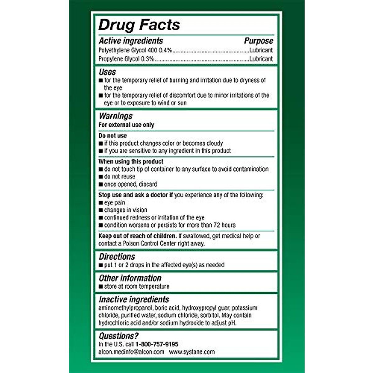 Systane Ultra Lubricant Eye Drops, 25 Count