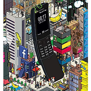 Nokia 8110 (2018) Dual-SIM 4GB Factory Unlocked Smartphone (Black) - International Version