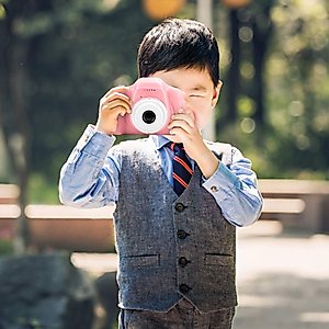 Toddler Camera, Video Camera Digital Cute Selfie Camera Portable Mini with 2.0in TFT Color Screen for Girls Age 3-9(, Pisa Leaning Tower Type)