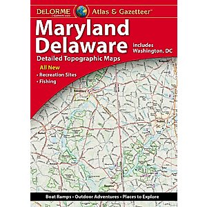 Delorme Atlas & Gazetteer Maryland / Delaware