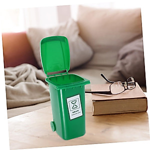 Unomor Garbage Can Desk Trash Can Mini Tiny Trash Can Trash Can for Home Kawaii Bedroom Decor Mini Desk Trash Can Desk Garbage Bucket Desktop Storage Can Mini Trash Can for Desk Waste Can