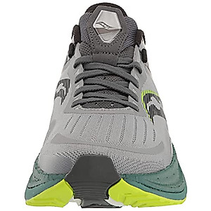 Saucony Men's Tempus Running Shoe Sneaker, Fossil/Moss, 7.5