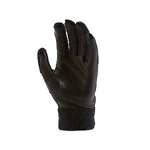 Nike Alpha Huarache Elite Unisex Adult Baseball Batting Gloves (Black/Black/Black/Gold, Medium)