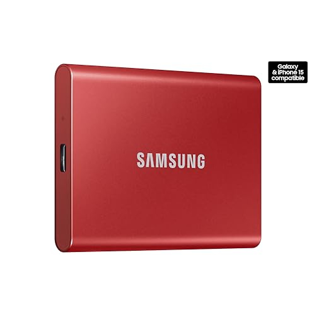 SAMSUNG T7 Portable SSD, 1TB External Solid State Drive, Speeds Up to 1,050MB/s, USB 3.2 Gen 2, Reliable Storage for Gaming, Students, Professionals, MU-PC1T0R/AM, Red