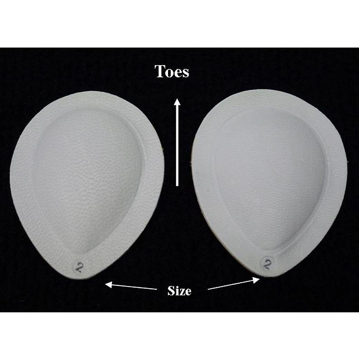 Pedag Drop | German Made | Metatarsal Pads | Anatomically Correct | Metatarsal Arch Support | Vegetable Tan Leather | Self Adhesive | White | Size X-Large, Fits EU 44-46 / US Men 11-13 | 1 Pairs