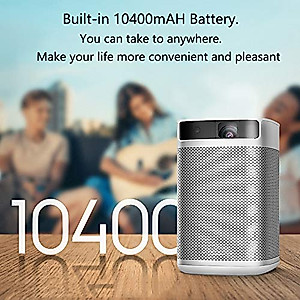XGIMI MoGo Pro Android TV Projector,1080P Full HD Mini Smart Projector,Portable WiFi/Bluetooth Harman/Kardon Speaker,300 ANSI Lumen Indoor/Outdoor Theater Native Android 9.0 Video Projector