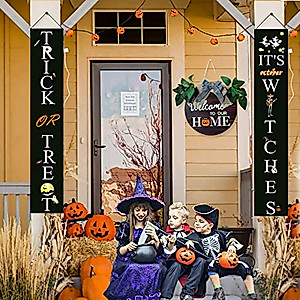 Welcome Sign for Front Door Interchangeable Sign for Fall Decor Farmhouse Decor with 21 pairs of Interchangeable Seasonal Holiday Icons,Suitable for Valentine's St. Patrick's Easter Halloween Thanksgiving Christmas New Year,Fun DIY Wood Reversible Door Si