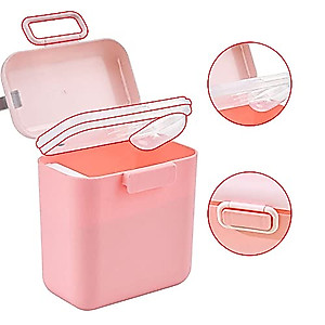 CHDHALTD Formula Dispenser with Scoop,Portable Milk Powder Formula Containers for Travel Baby Food Storage Box