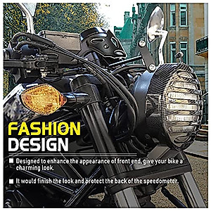 Motorcycle Speedo Meter Speedometer Dashboard Instrument Front Decoration Cover Fairing Cover Trim for 17-21 Rebel CMX 500 300 CMX500 CMX300 Accessoires Parts 2017 2018 2019 2020 2021 (Gold)