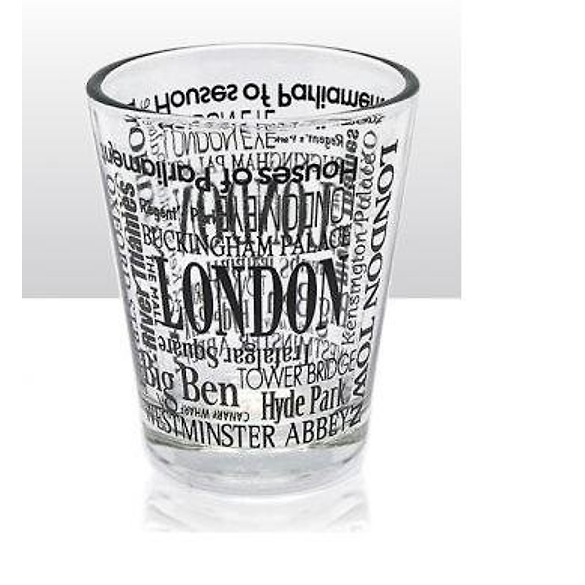 London Names Shot Glass