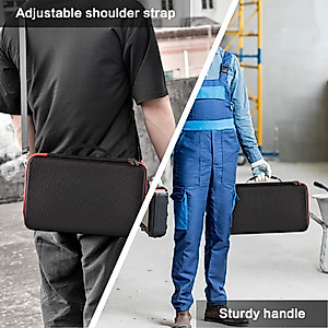 Comecase Extra Large Battery Holder Storage Case Hard Battery Organizer Storage Box Carrying Case Bag, Come with Battery Tester - 2 Pack