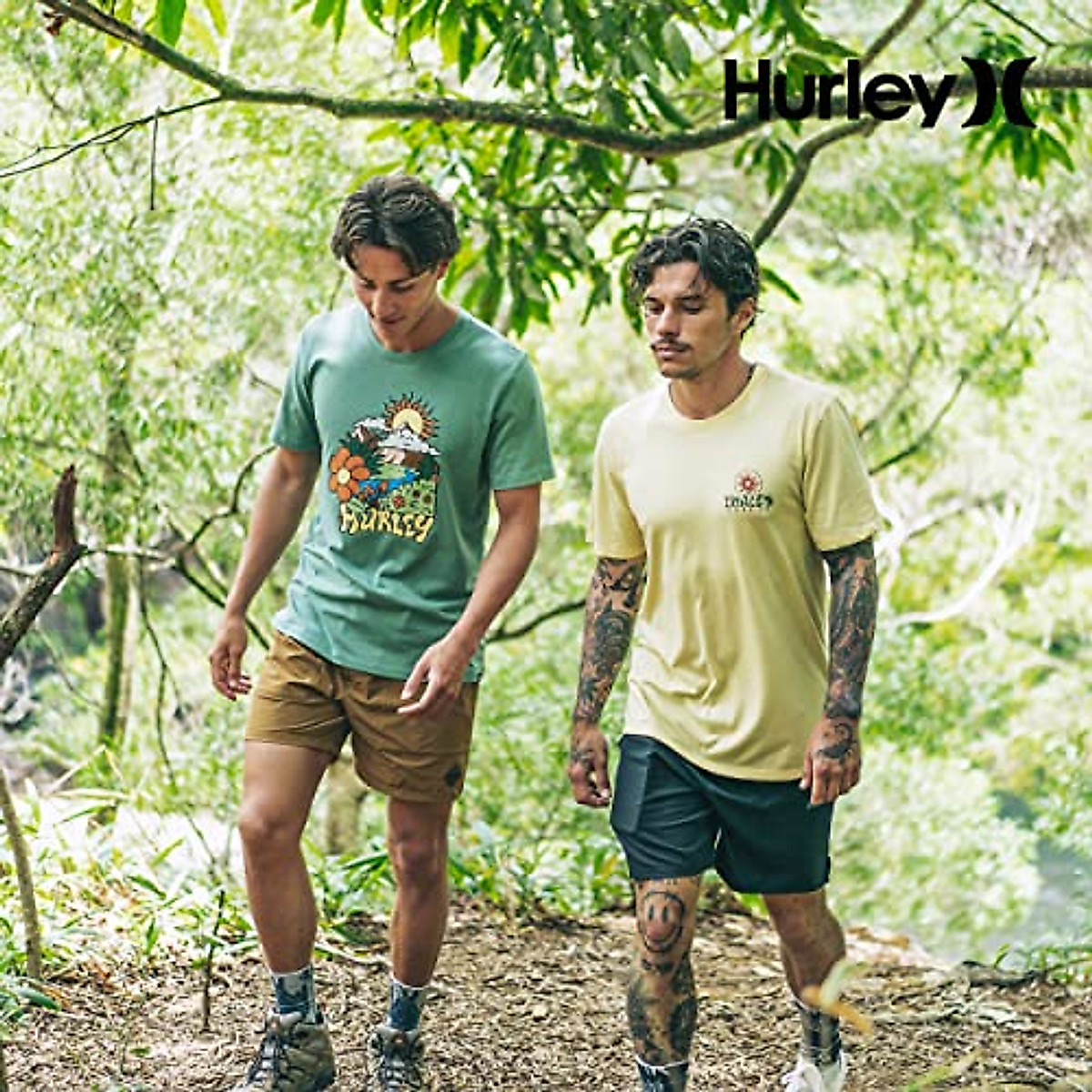 Hurley Men's H2O-Dri Breathe 21" Walkshort, Wolf Grey, 32