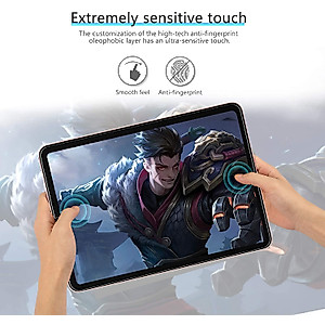 OMOTON [2 Pack] Screen Protector for iPad Air 5th Generation / 4th Generation, Compatible with iPad Air 5 / 4 10.9 Inch [Precise Cutout for Camera] [Work with Apple Pencil]