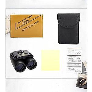 Portable Mini Binoculars,30x60 Zoom Wide View Angle Folding Binoculars Telescope with Low Light Night Vision for Outdoor Bird Watching Camping Hiking Traveling