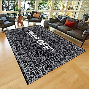 Keep Off Rug, Keep Off Carpet, for Living Room, Fan Carpet, Area Rug, Popular Rug, Home Decor, Modern Rug, Popular Rug,Themed Rug, Rug for Living Room, keep00.7(70”x110”)=180x280cm
