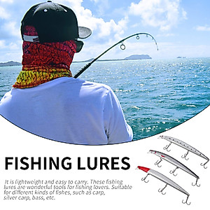 BESPORTBLE 3pcs Bait Artificial Fishing Tackle Fishing Accessory Fishing Supplies Outdoor Fake Lure Life-Like Fishing Lure Fake Fishing Lures Imitation Fishing Hook Household Fishing Tackle