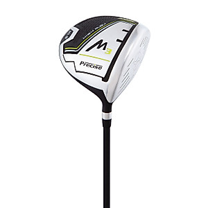 Precise M3 Tall Men's Right Handed Complete Golf Club Set (6'1" to 6'4") Include: 460cc Driver, 3 Wood, 21* Hybrid, 6-9 Irons, Pitching Wedge, Putter, Deluxe Stand Bag & 3 Headcovers, Black Lime