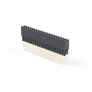 2x20 Long Pins Extra Tall Female Stacking Header 0.1" Compatible with Raspberry Pi A+ Pi Model B+ Pi 2 Pi 3 (Pack of 10)