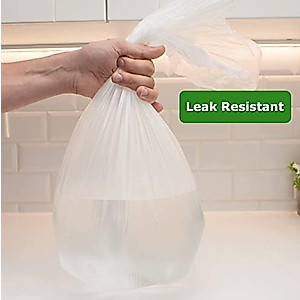 4 Gallon Trash Bags Small Bathroom Garbage Bags Clear Plastic Wastebasket Trash Can Liners for Home and Office Bins, 200 Count