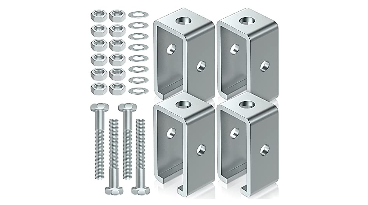 4 Pack Heavy-Duty Channel Trolley Strut Hangers for 1-5/8"