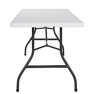 CoscoProducts COSCO 14778WSL1X Deluxe 8 Foot Folding Table, White White