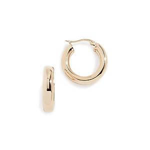 yellow-gold-plated-brass SHASHI Women's Dominique Hoop Earrings, Gold, One Size