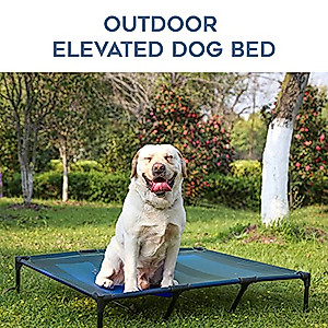 SUDDUS Elevated Dog Bed Replacement Cover, Raised Dog Bed Chew Proof Easy to Clean, Breathable Elevated Pet Bed is Suitable for Indoor and Outdoor Use. Dog Cot are Not Included (XL/ Blue)