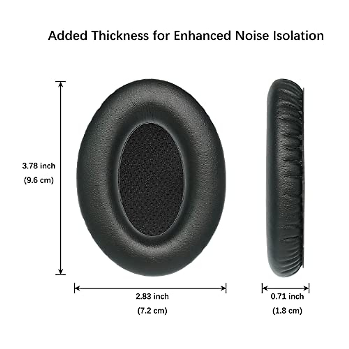 Premium Earpad Replacements for Bose Triport 1 (TP-1) Triport 1A (TP-1A), Around-Ear 1 (AE1) Headphones, Ear Pads Cushions with Noise Isolation Foam, Added Thickness
