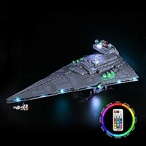 LIGHTAILING Light Set with a Remote-Control for (Imperial Star Destroyer Building Blocks Model - Led Light kit Compatible with Lego 75252 (NOT Included The Model)