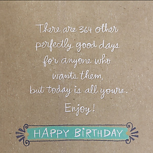 Hallmark Birthday Greeting Card (Today is a Good Day)