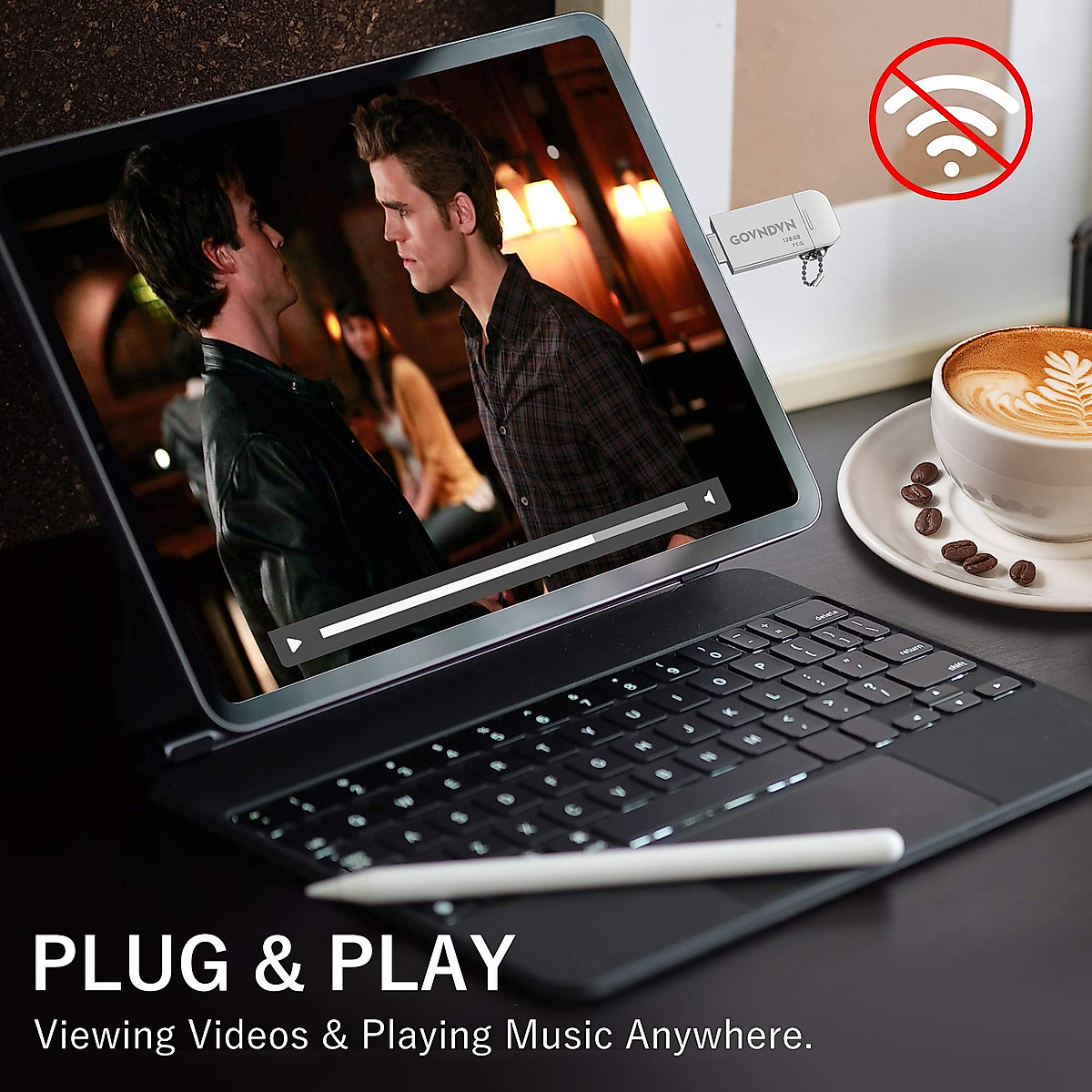 GOVNDVN MFi Certified 128GB iPhone Photo-Stick-USB-C iPhone-Flash Drive Photo-Storage-Thumb-Drive iPhone Backup Stick iPhone Memory Storage for iPhone 15/14/13/12/11 iPad Mac PC Android