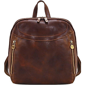 Lampara Full Grain Leather Backpack Knapsack