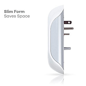 360 Electrical Revolve 3.4 Surge Protector, 4 AC Outlets/2 USB Ports, 918 J, White/Gray