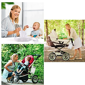 baixikly 2 Pcs Baby Wipes Dispenser Reusable Wipes Pouch, Baby Wipe Holder Containers Transparent Wipe Carrying Pouches Cases for Travel Outdoor Use