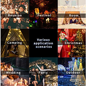 String Lights 100 Led Clear Mini Fairy Lights Christmas Lighting Decor AC 120V 35ft for Outdoor, Indoor, Garden, Patio, Lawn, Holiday, Bedroom Wedding Xmas