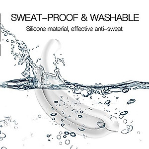 Tucana Case Compatible for AirPods Max Headphones, Silicone Headband Skin Cover, Earcup Accessary White