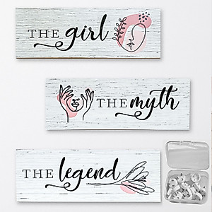 Wall Decor for Bedroom Teen Girl, Bedroom Wall Decor for Women, Pink and Grey Wall Decor for Girls, Blush Pink Wall Decor, Inspirational Positive Quotes for Baby Girl Nursery,Boho Art for Teenage Room