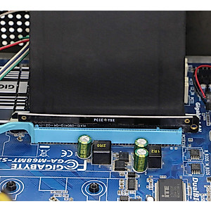 SinLoon PCI-E Express X16 Riser Extend Card PCIE 3.0 Cable Card Extension Port Adapter High Speed Riser Card Compatible with GTX RTX Series, Radeon Series Graphics Card (Balck 100mm)