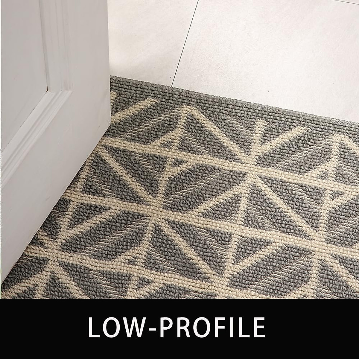 HISKFUN Door Mat, Indoor Outdoor Door Mats, Non-Slip, Dirt Resist, Low-Profile Entrance Mat for Home, Garden, Garage(Morocco, 32" x 40")