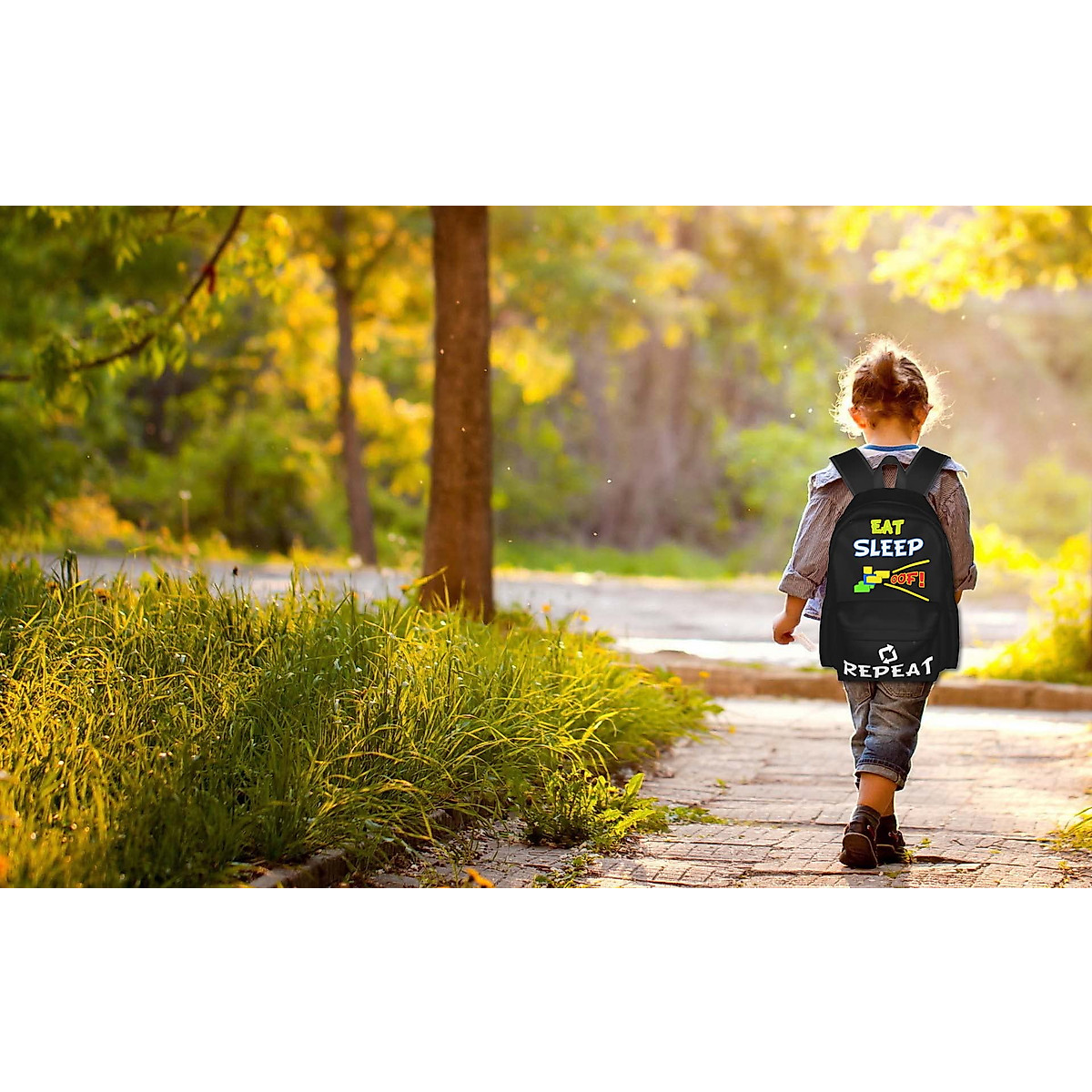 Lightweight School Backpack for Boys Girls Travel Game Gift Casual Daypack for College, Small Hiking Backpack for Outdoor Sports