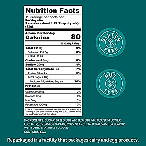 Judee’s Complete Meringue Powder Mix 11.4 oz - Great for Baking and Decorating - No Preservatives - Gluten-Free and Nut-Free - Make Meringue Cookies, Pies, Frosting, and Royal Icing