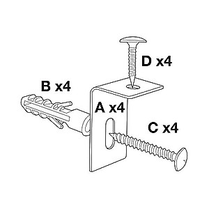 Offex Wall-Mounted Magnetic Dry Erase Whiteboard with Aluminum Frame and 2.5" Marker Tray, 60"W x 40"H - Perfect for School, Classroom, Conference and Presentation