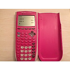 Texas Instrument 84 Plus Silver Edition graphing Calculator (Full Pink in color) (Packaging may vary)