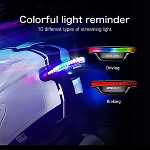 STEEL MATE H2 Helmet Brake Light and Running Light for Motorcycle Safety Rechargeable LED Signal Light for Helmet (WITHOUT ECU)