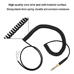 Tyenaza Audio Spring Wire Cable, Earphones Headphones Replacement Coil Cable for DT 770/ 770Pro/ 990/ 990Pro