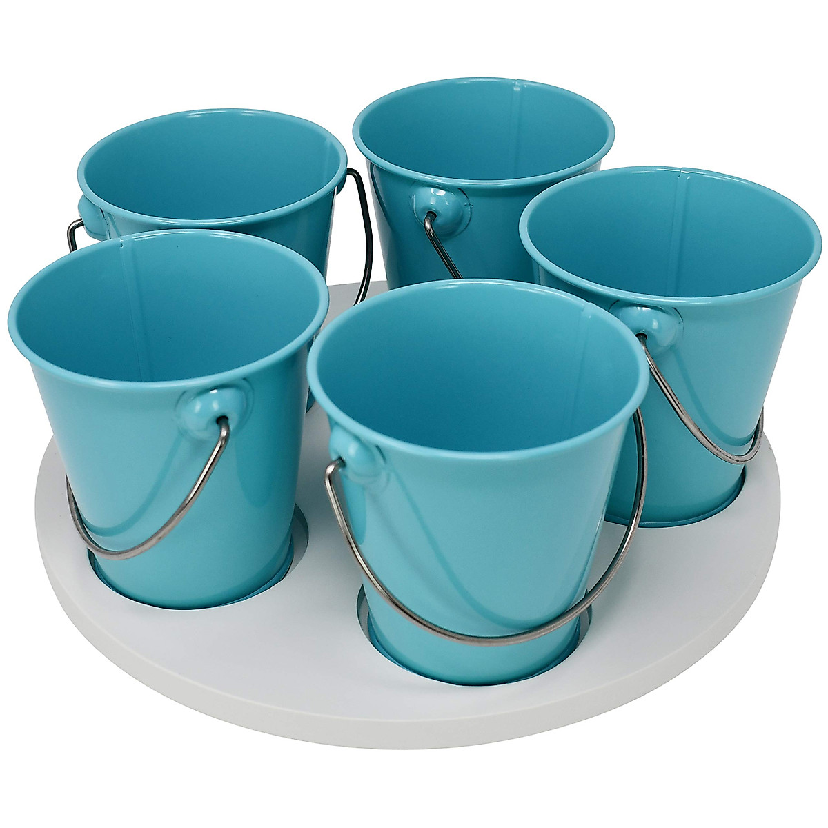 Craft Storage Turntable by Modern Retro - The Lazy Susan Art Craft Organizer Storage Bins - Organizers & Storage Containers for Crafts, Scissors, Kids Crayon Organizer Caddy! (Spearmint)