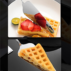 Pie Server, 2Pcs Pie Cake Server, 9 inch Thickened Stainless Steel Pizza Pastry Server Set, Wedding Cake Cutting Set for Pastry Pizza Dessert