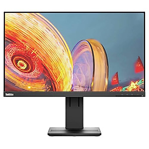 Lenovo ThinkVision E24q-20 23.8" WQHD WLED LCD Monitor - 16:9 - Raven Black