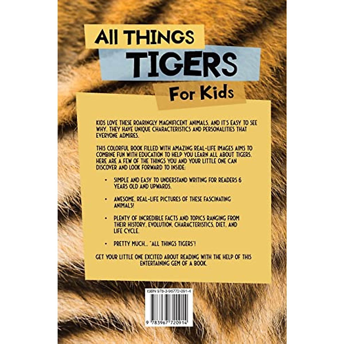 All Things Tigers For Kids: Filled With Plenty of Facts, Photos, and Fun to Learn all About Tigers