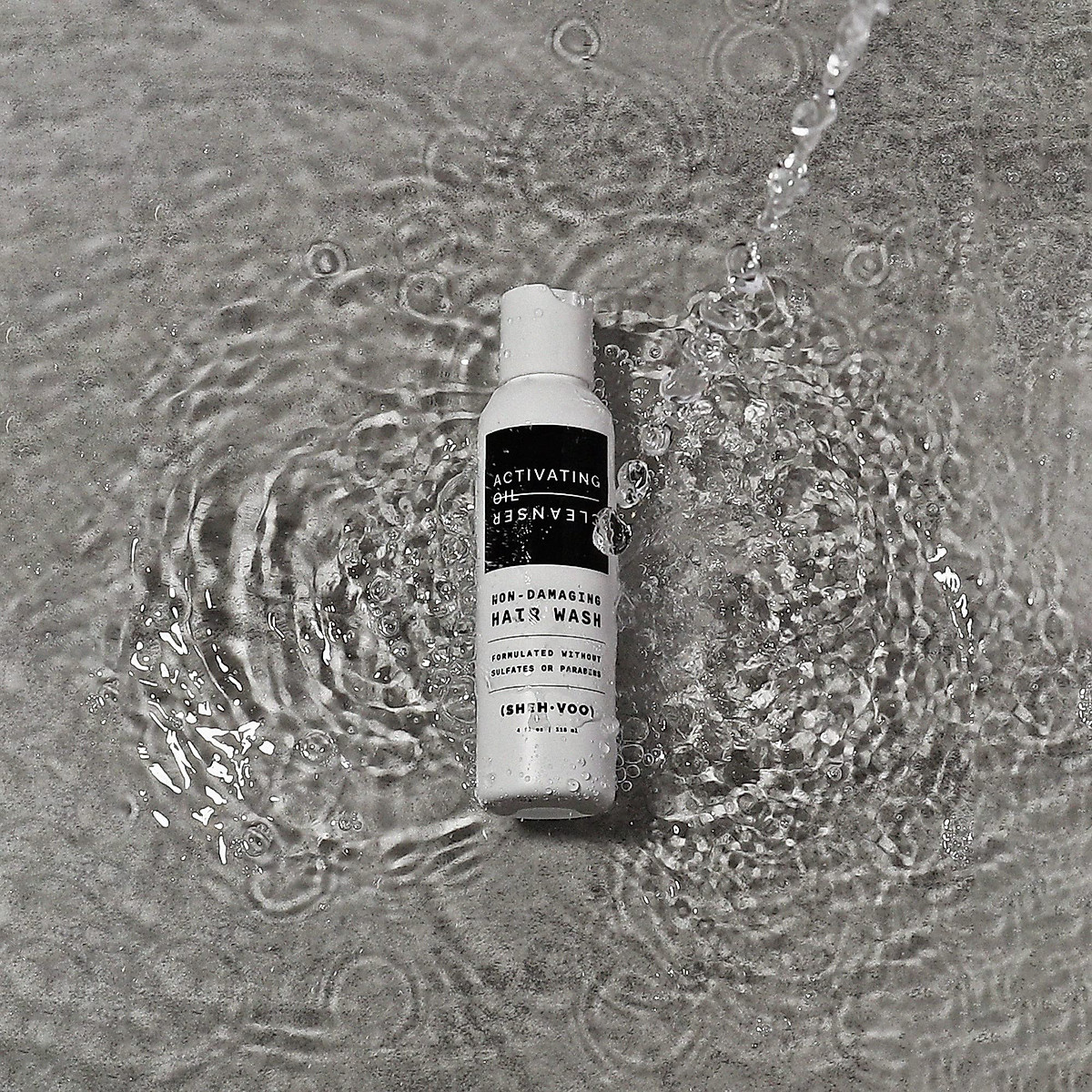 (SHEH•VOO) Activating Oil Cleanser - 2 in 1 Non-Damaging Hair Wash - Shampoo/Conditioner Alternative - Sulfate & Paraben Free (4 fl oz)